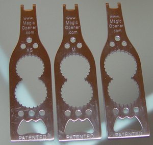 Interchangeable Metal Plates Set of 3 - XS – M - L - Magic Opener